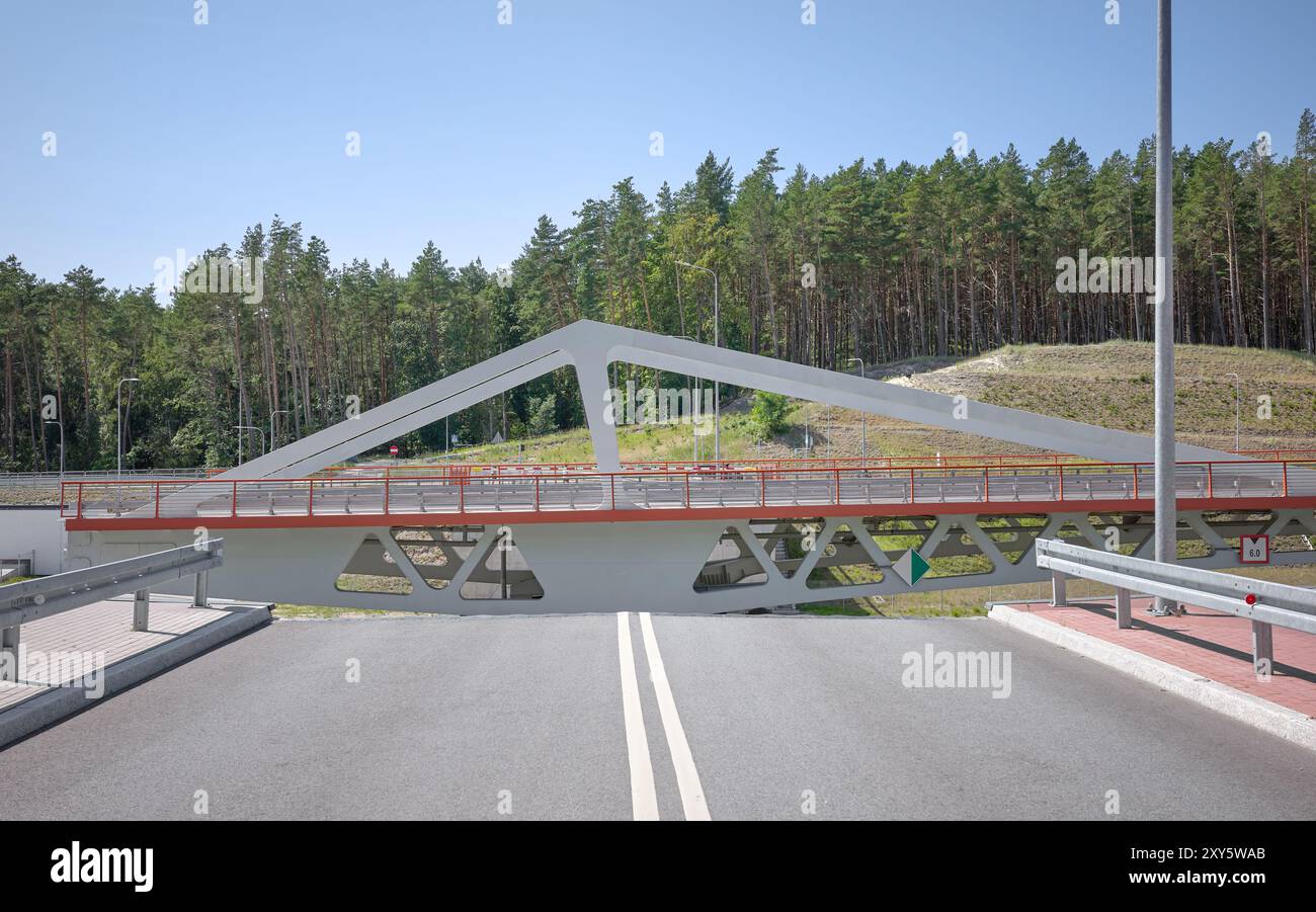 Photo of the swing bridge on the Vistula Spit canal (Mierzeja Wislana ...