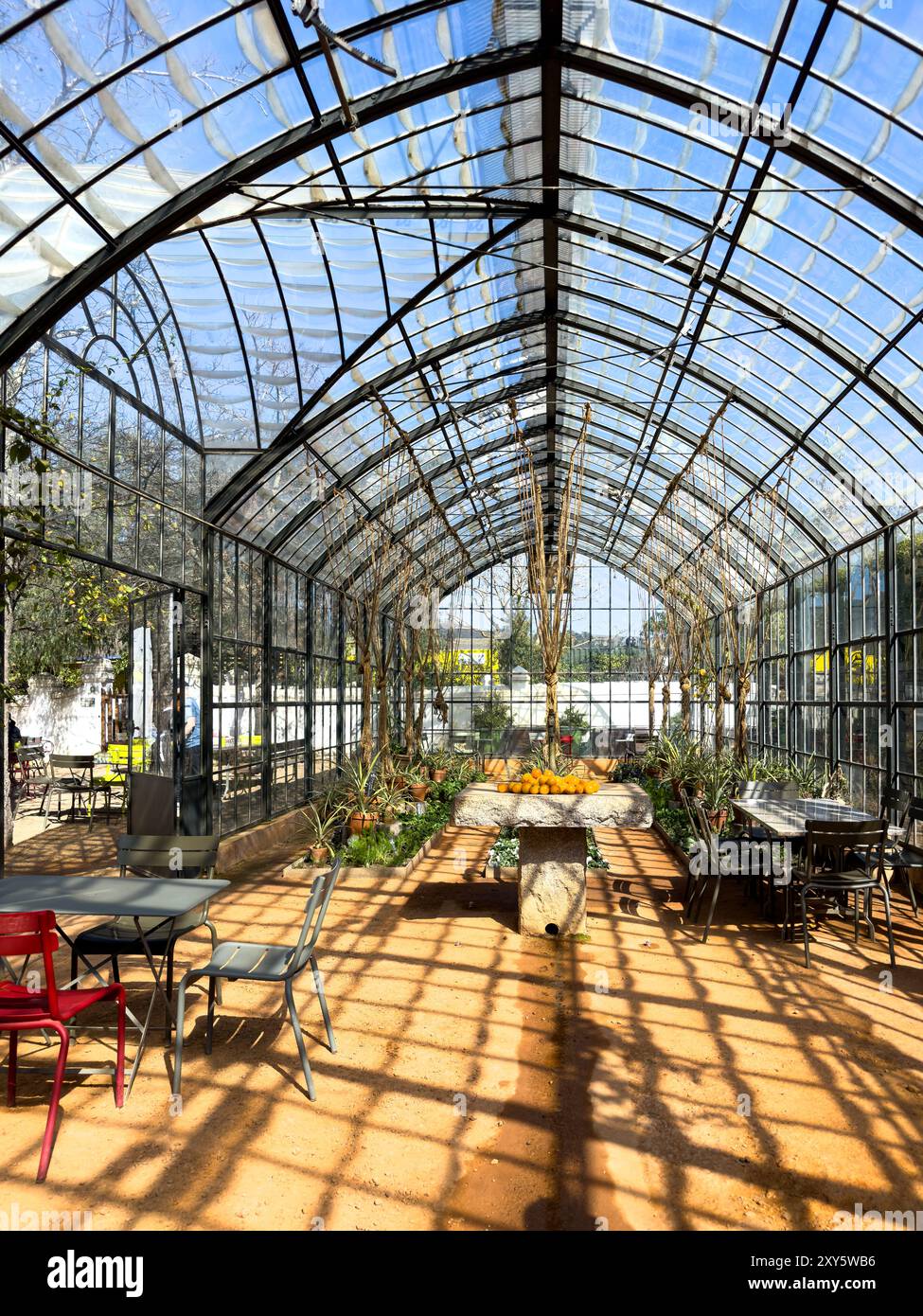 The greenhouse at Babylonstoren which is one of the oldest Cape Dutch ...