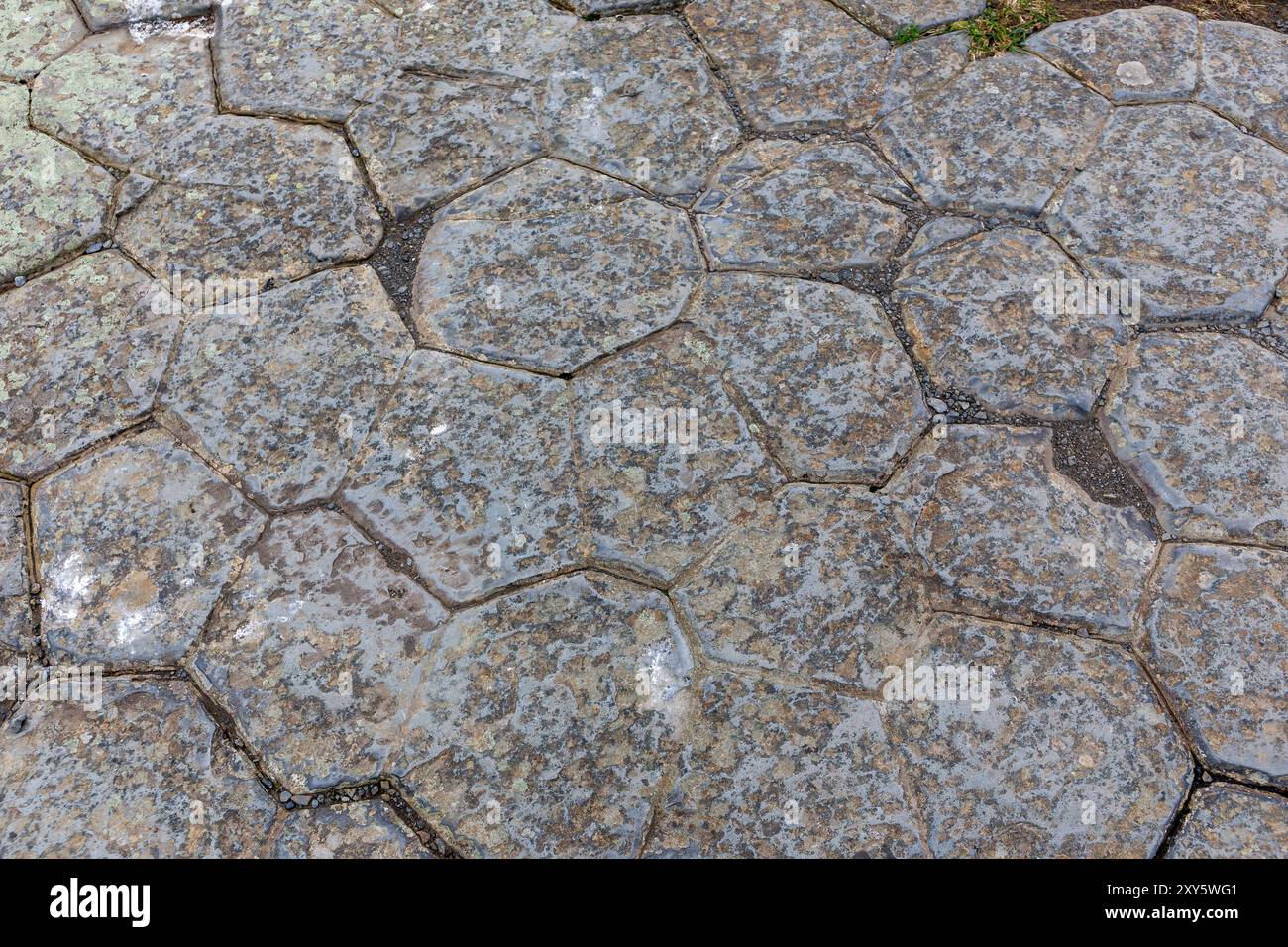 Kirkjugolf Natural Monument (The Church Floor), hexagonal basalt ...