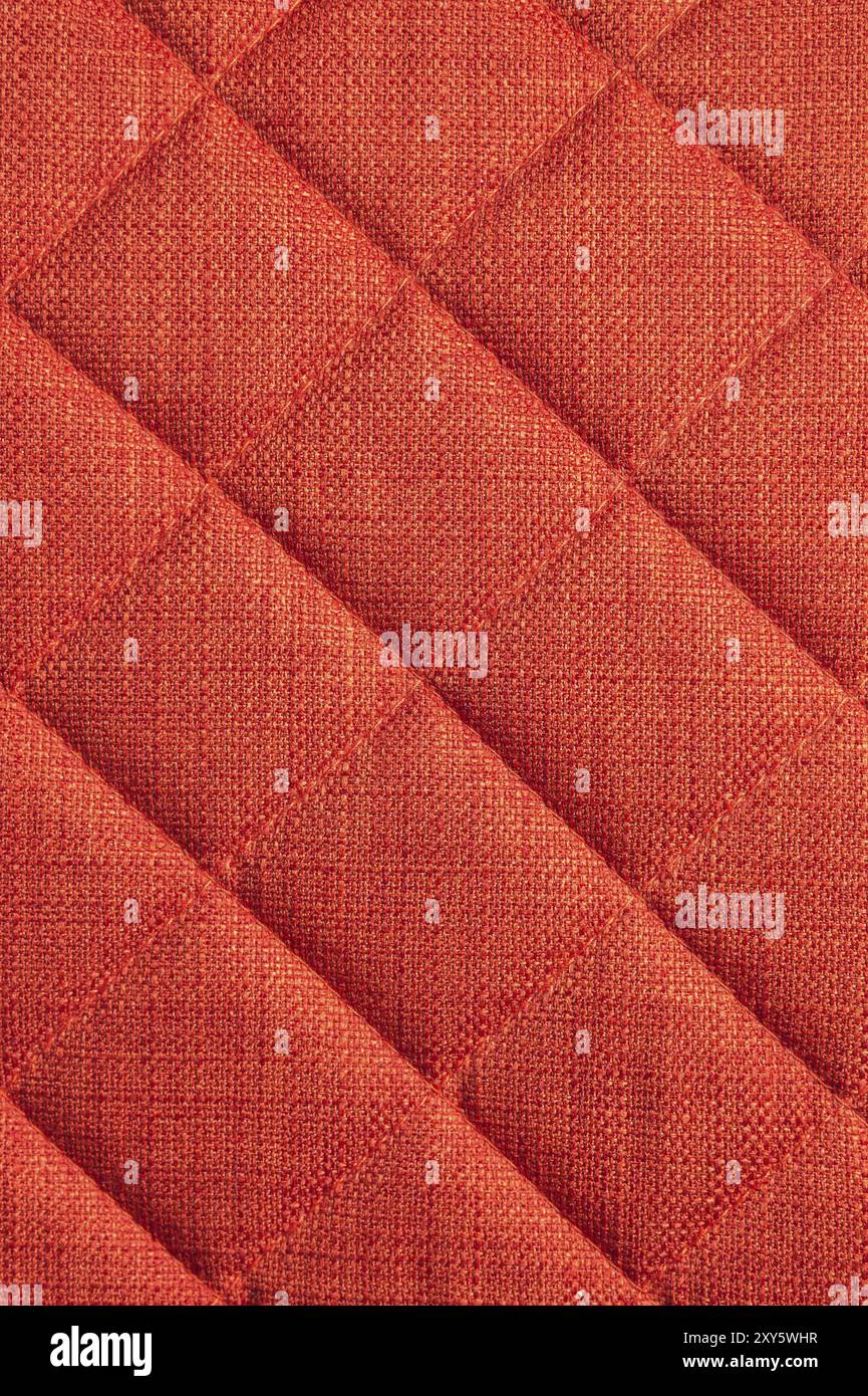 Close-up Furniture fittings, backrest upholstered sofa. Abstract red ...