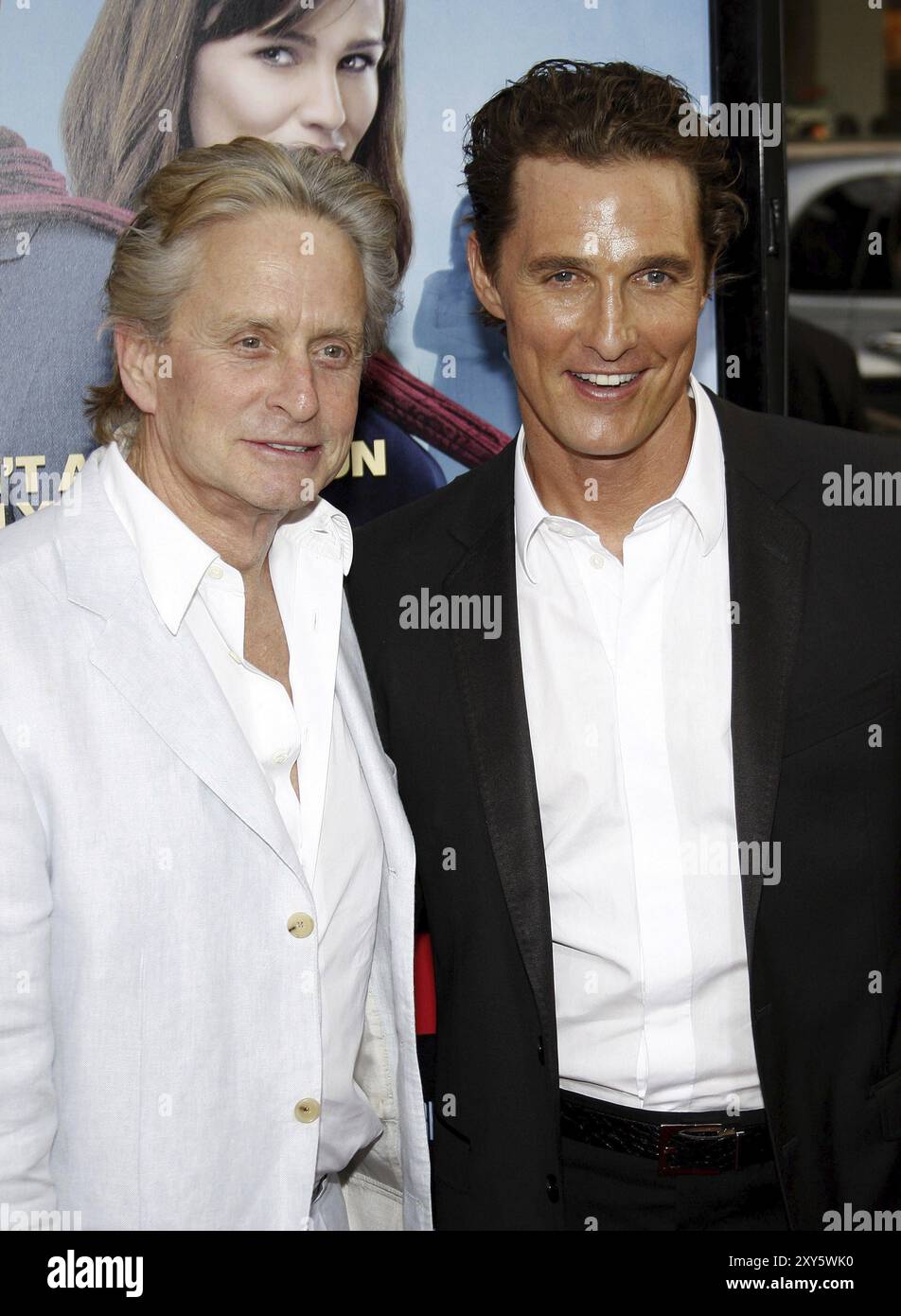 Matthew McConaughey and Michael Douglas at the Los Angeles premiere of ...