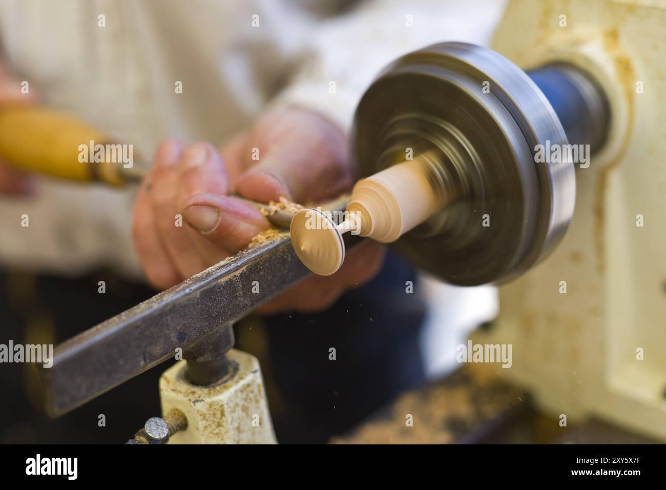 Woodturner wood turner hi-res stock photography and images - Alamy