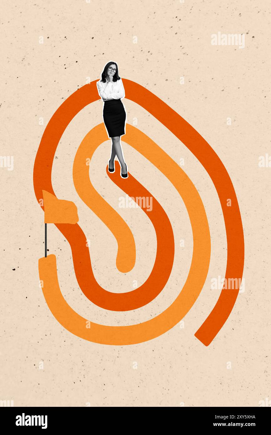 Composite trend artwork sketch image photo collage of silhouette young ...