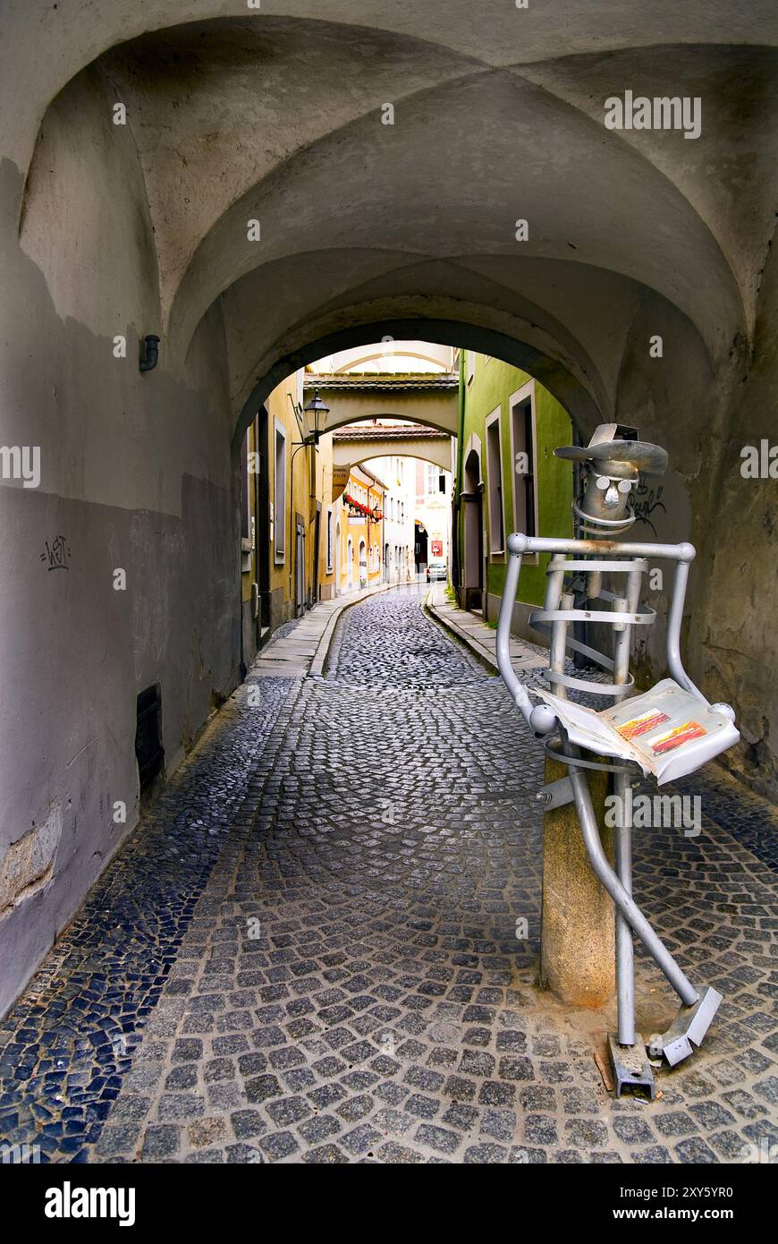 Old empty passageway town hi-res stock photography and images - Alamy