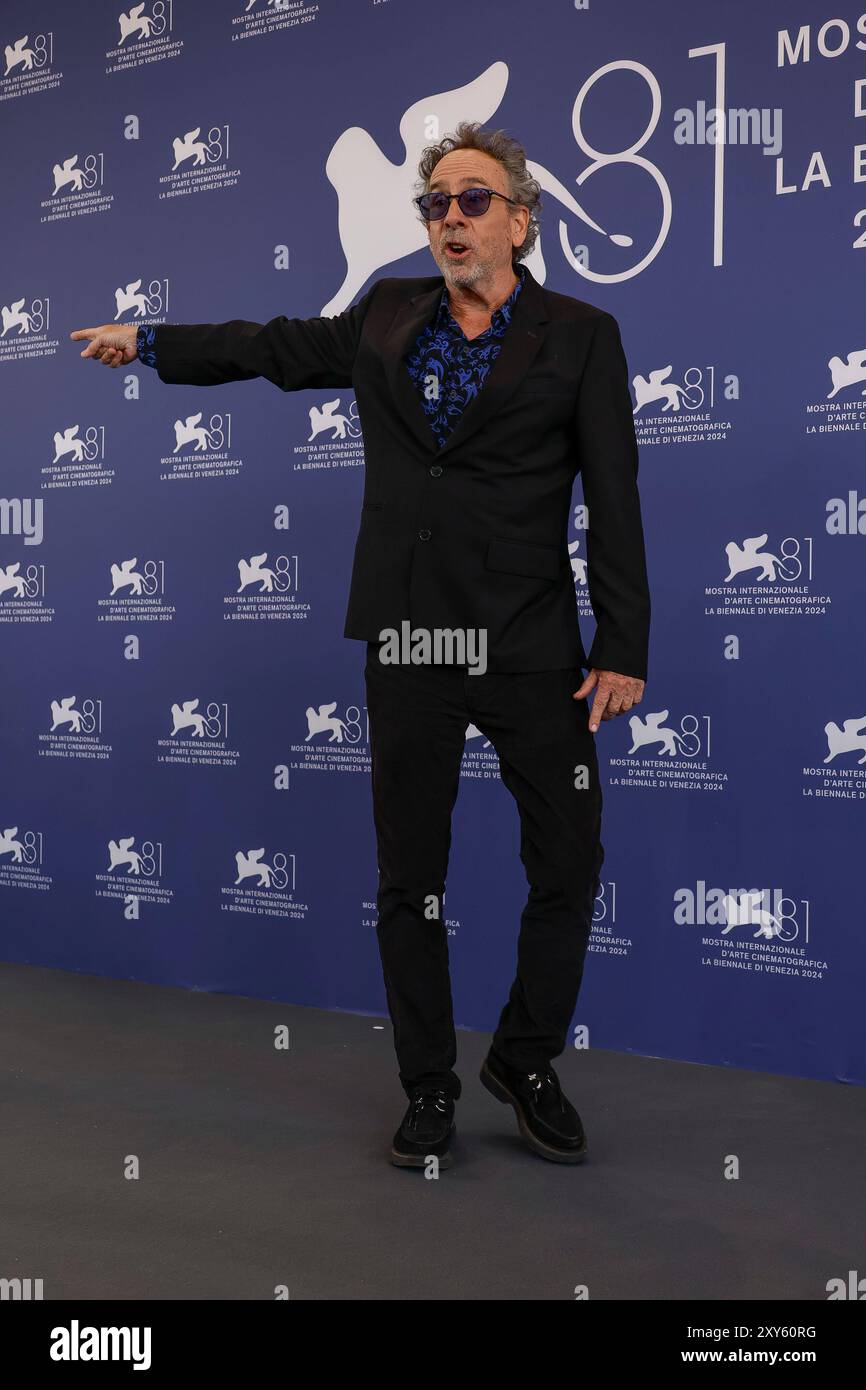 Director Tim Burton poses for photographers at the photo call for the ...