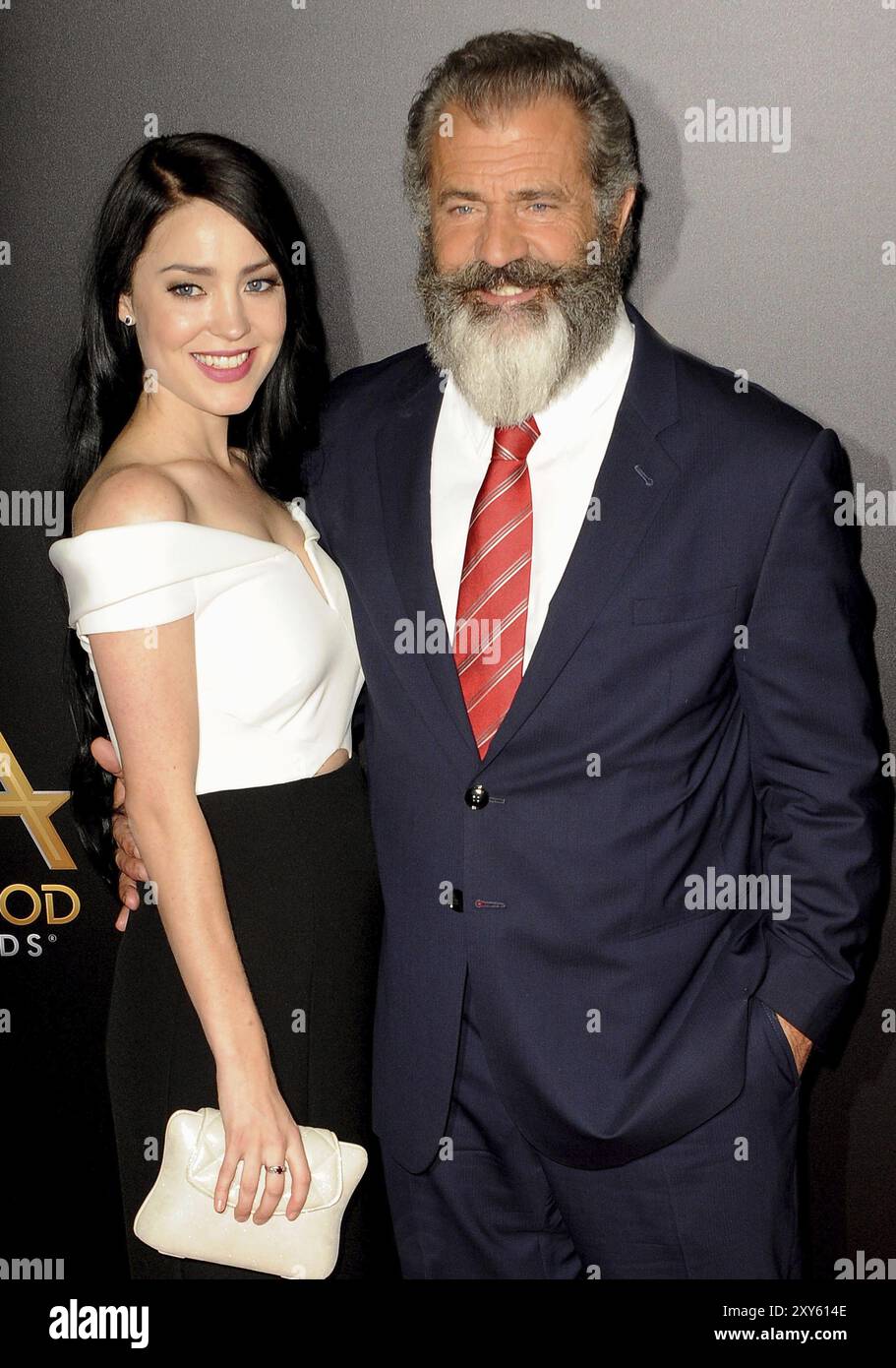 Rosalind Ross and Mel Gibson at the 20th Annual Hollywood Film Awards held at the Beverly Hilton ...