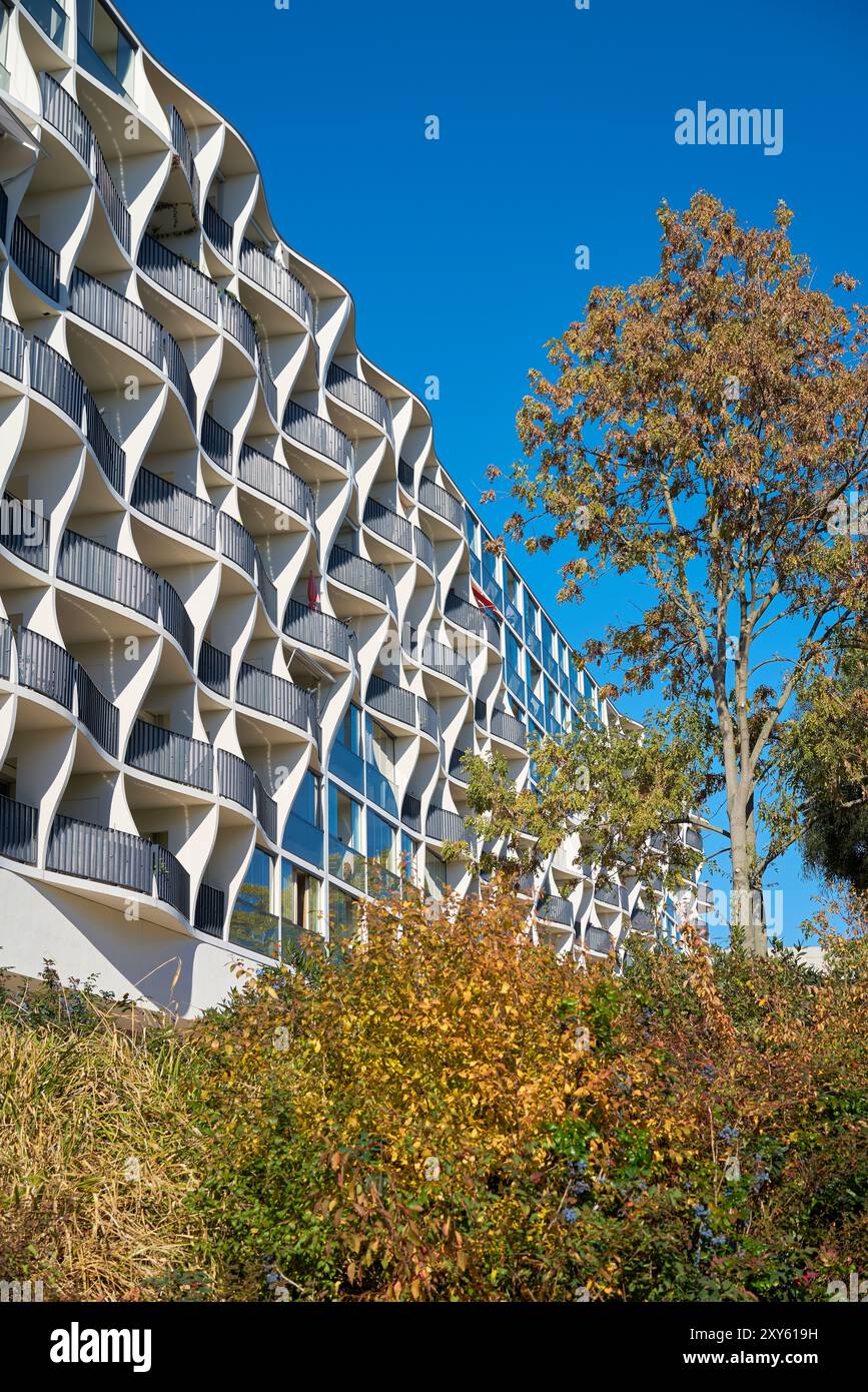 Refurbished prefabricated residential building in the centre of ...