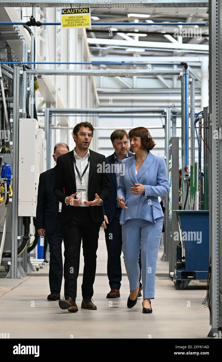 Chancellor of the Exchequer Rachel Reeves with Digital Factory Director ...