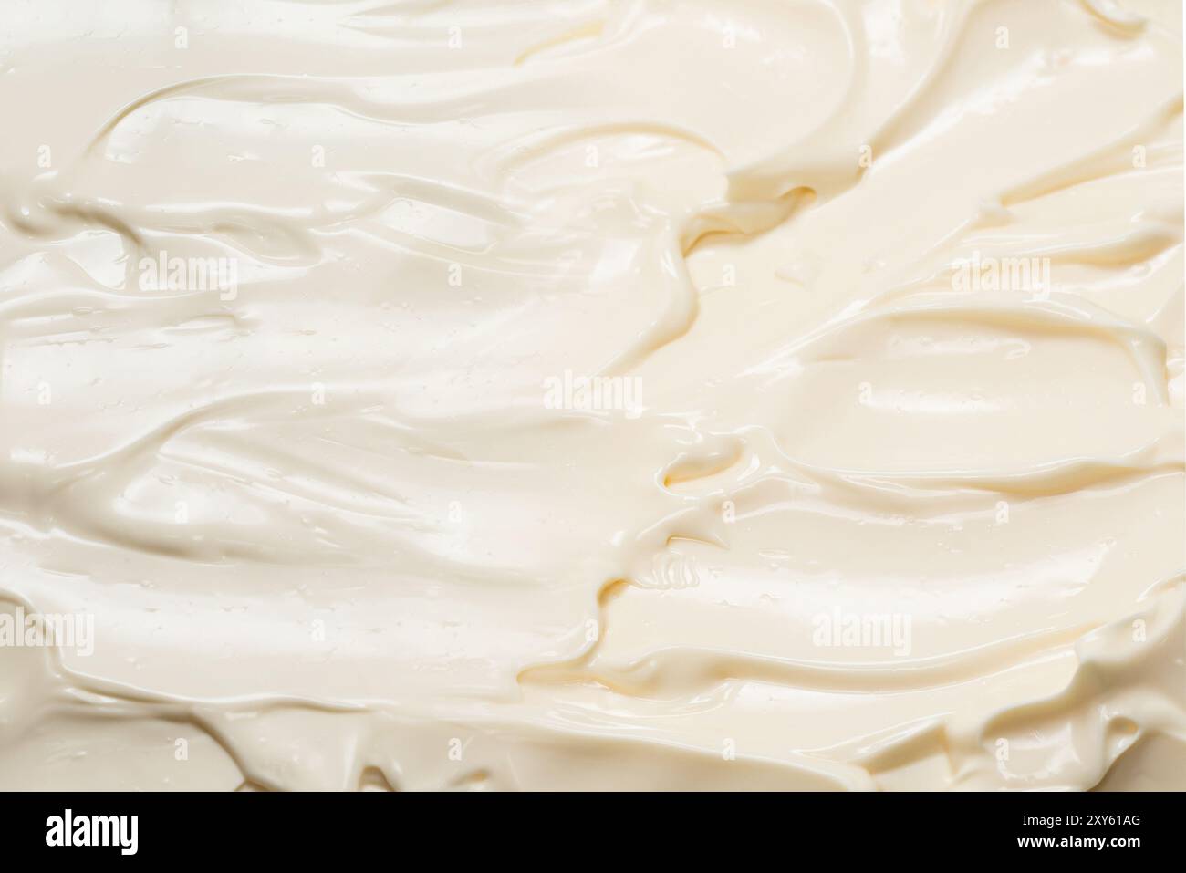White whipped cream texture. Top view Stock Photo - Alamy