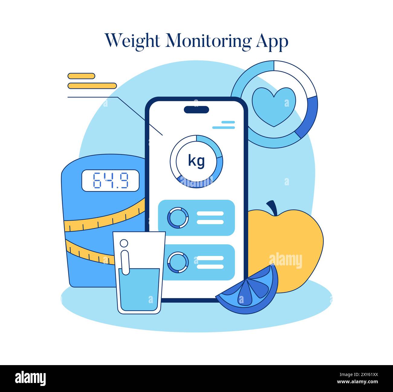 Digital tape measure Stock Vector Images - Alamy
