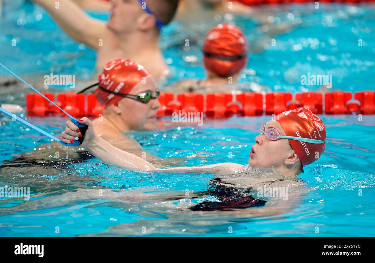 Great Britain's Brock Whiston during a training session at La Defense ...