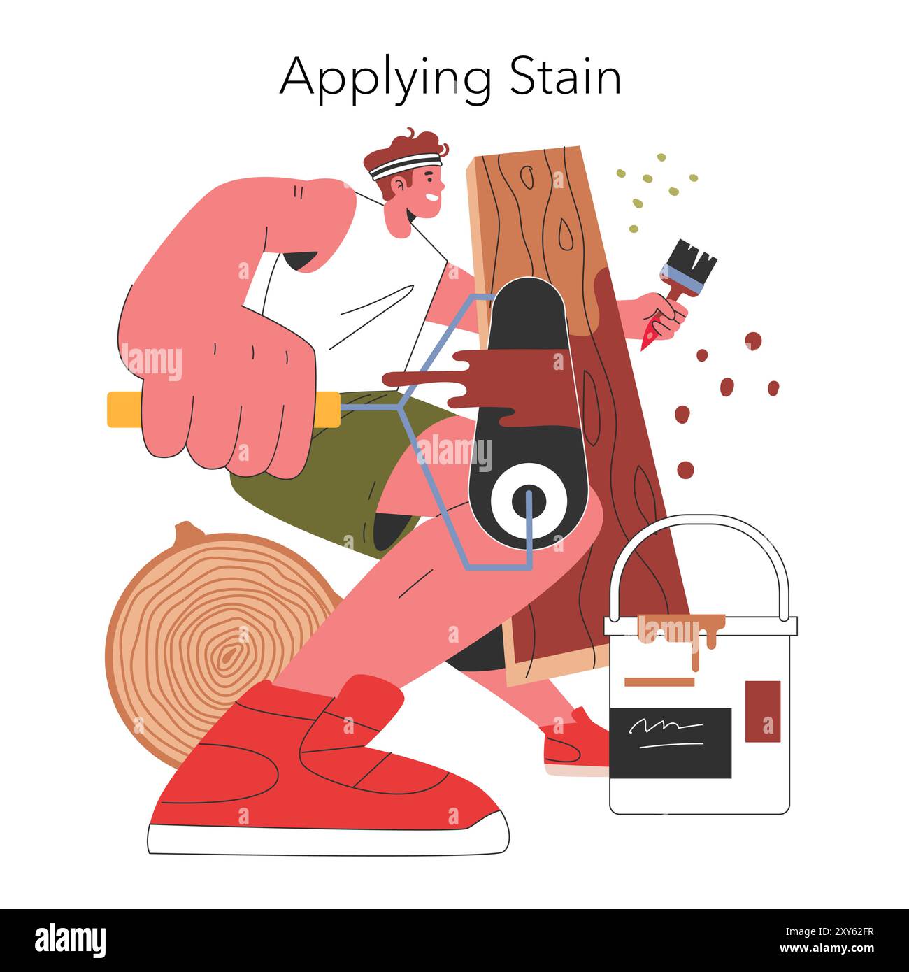 Sawdust diy Stock Vector Images - Alamy