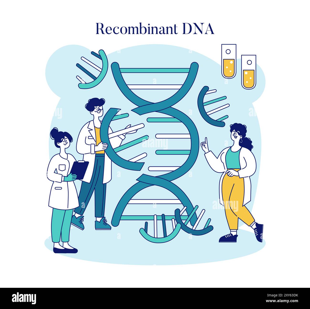 Dna bioscience Stock Vector Images - Alamy