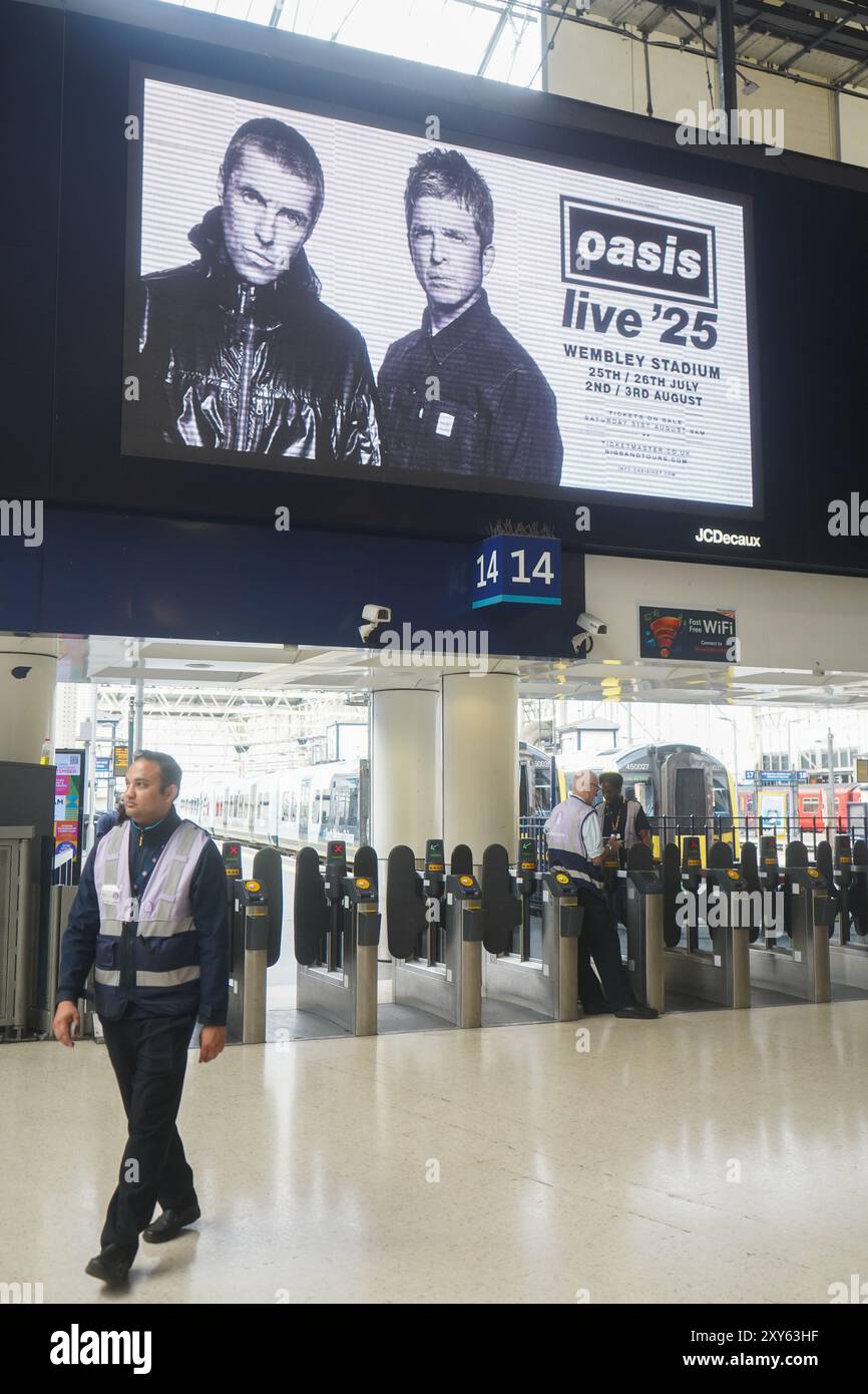 Waterloo London 28 August 2024 A Digital Board At Waterloo Station waterloo-london-28-august-2024-a-digital-board-at-waterloo-station