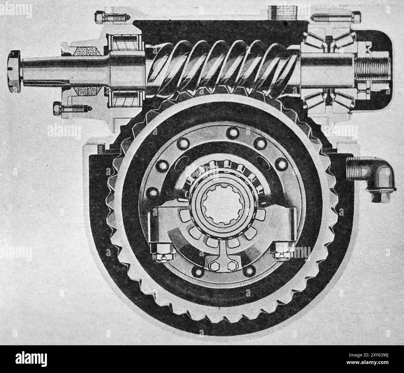 A Parkinson (Shipley, England) Miller cutting spur gear using vertical ...