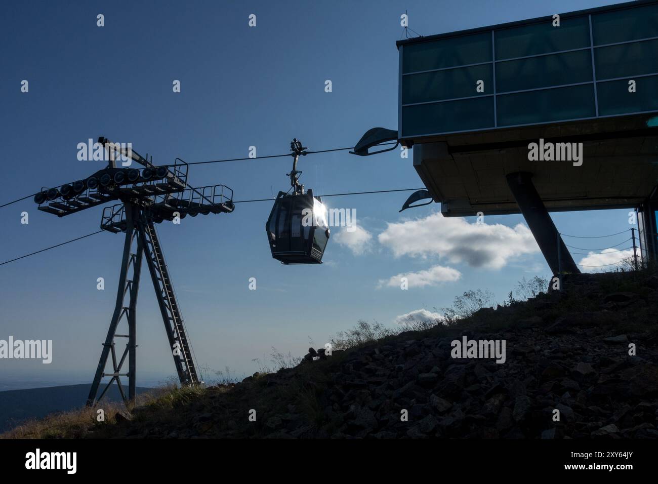 Snezka Cabin Cable Car Chairlift Station Cableway, Krkonose National ...