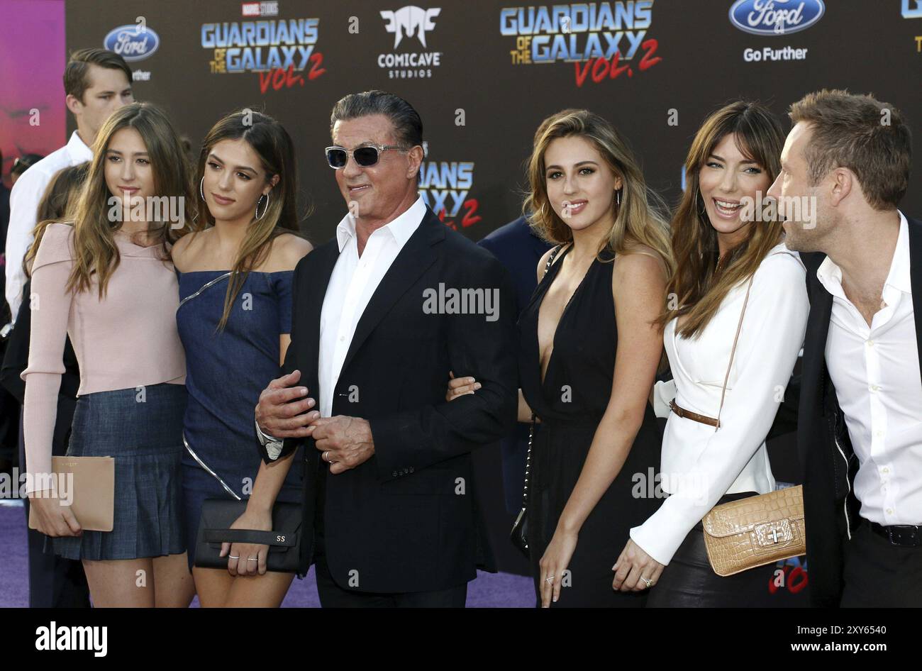 Sylvester Stallone, Scarlet Rose Stallone, Sistine Rose Stallone ...