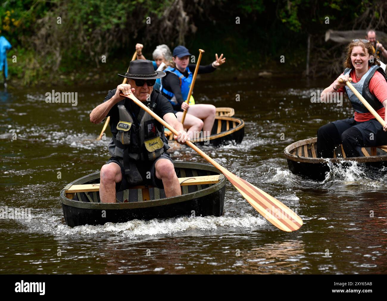 Ironbridge Coracle regatta on the River Severn August 26th 2024 ...