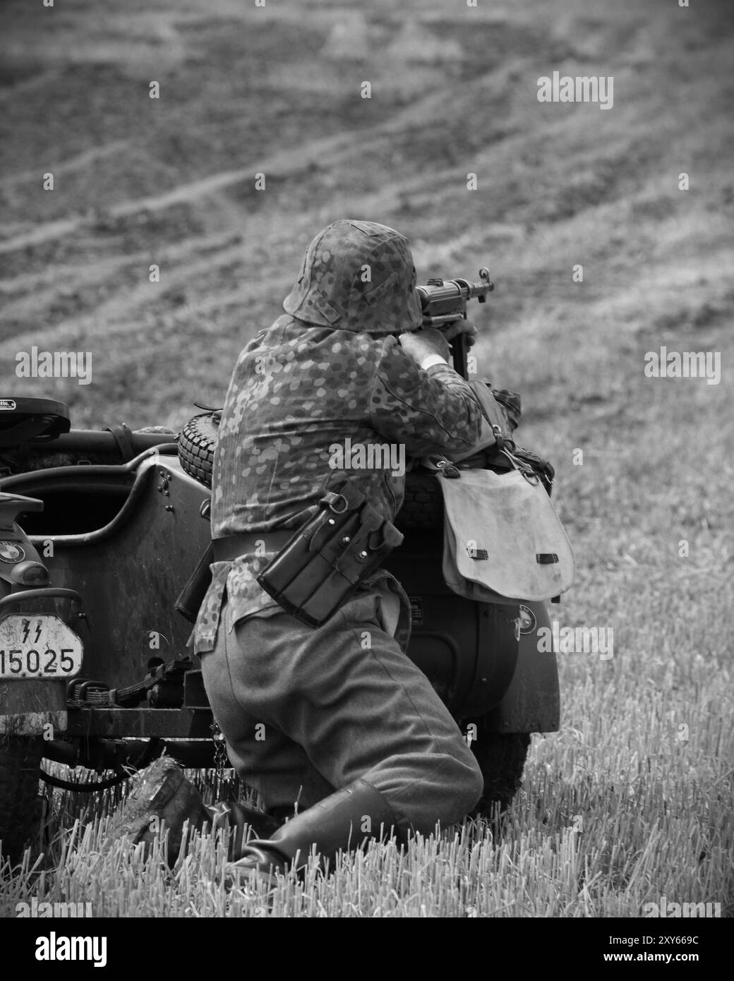 Re enactment ww2 Black and White Stock Photos & Images - Alamy
