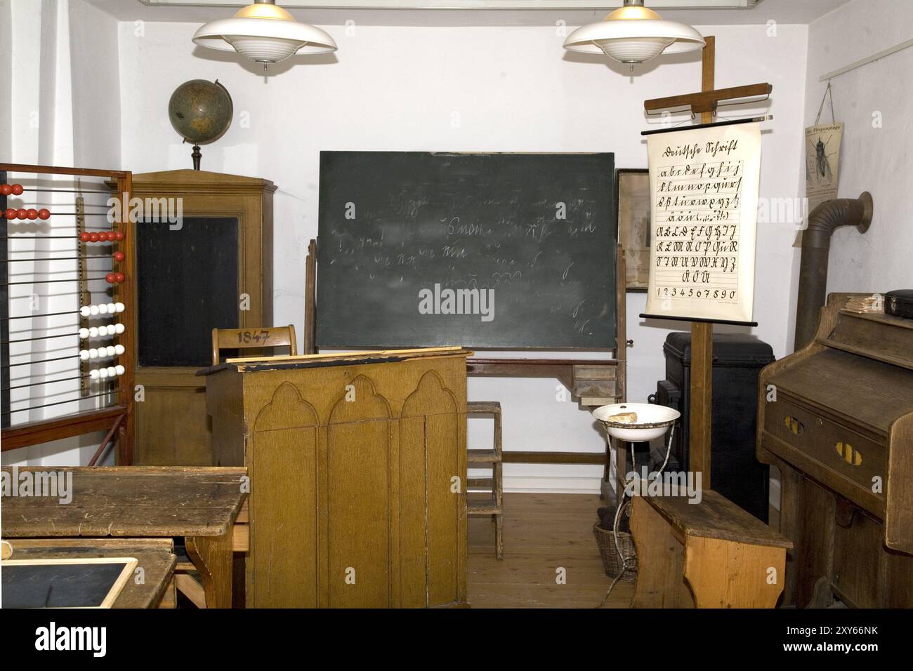 Old classroom from 1847 Stock Photo - Alamy