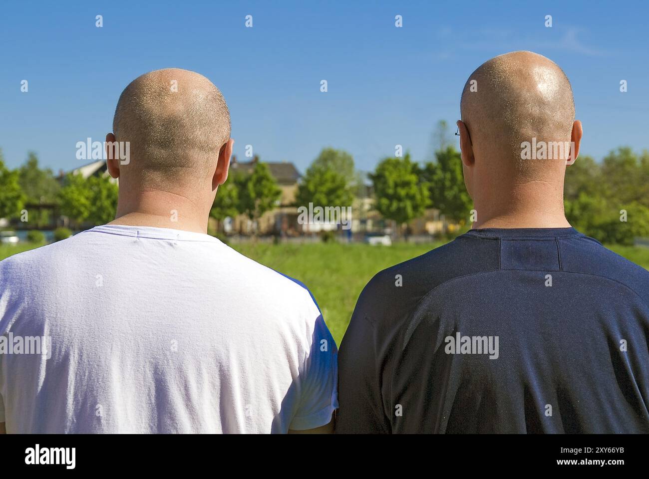 Man watching over fence hi-res stock photography and images - Alamy