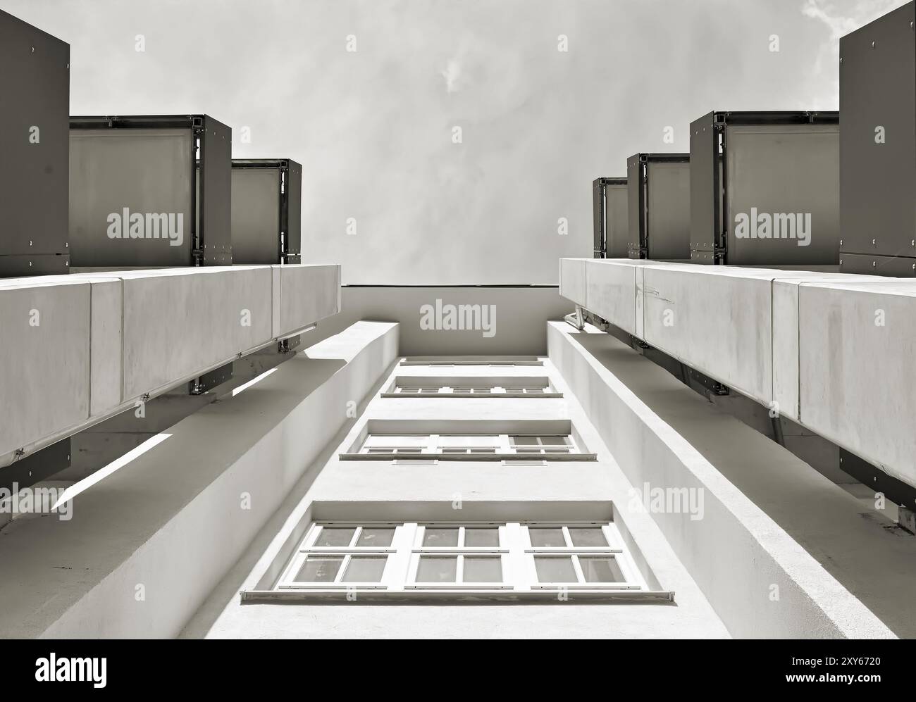 Factory building converted into flats Stock Photo - Alamy