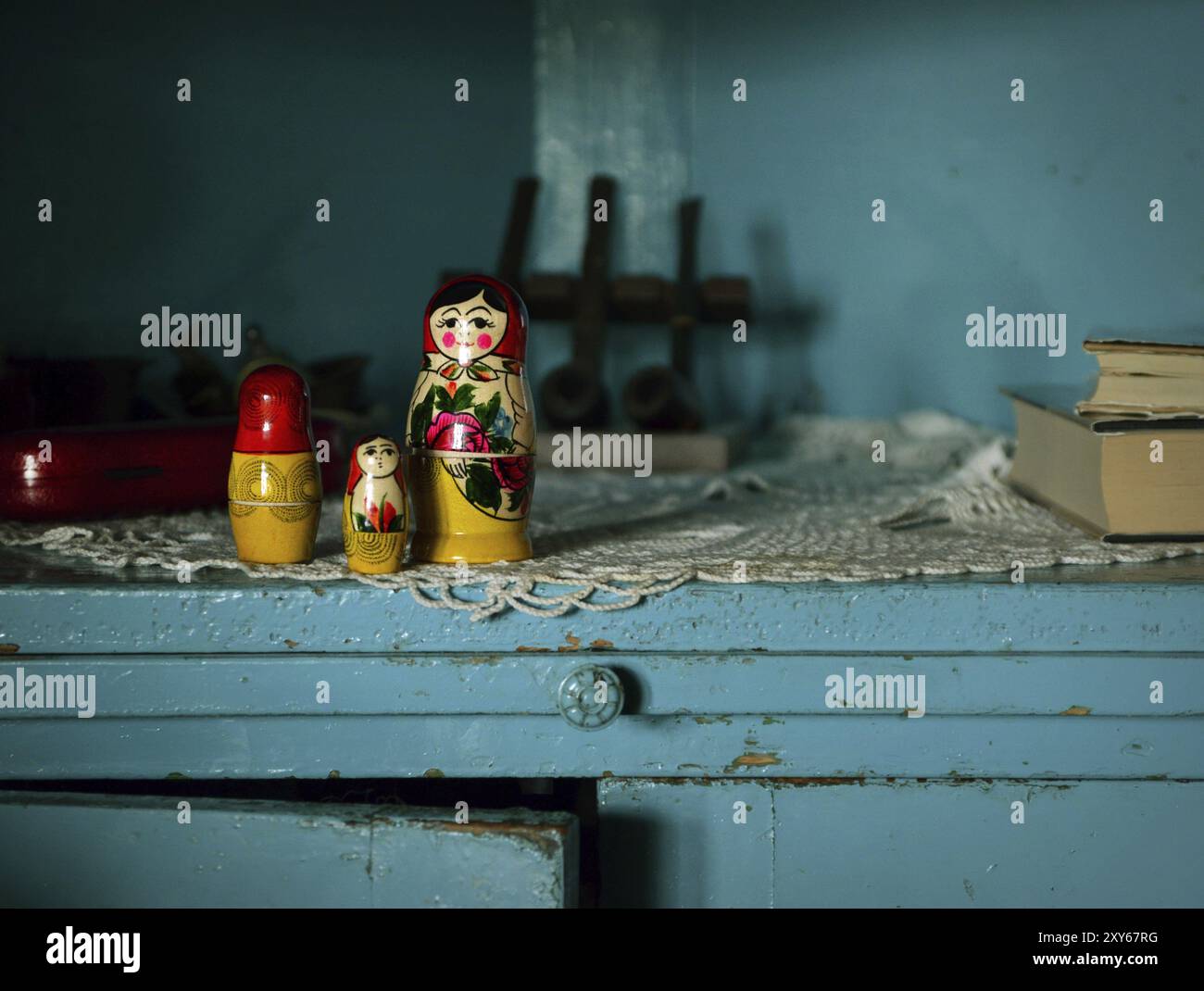 Matryoshka, mamushka, babushka, old, flat, antique, toy, tradition ...