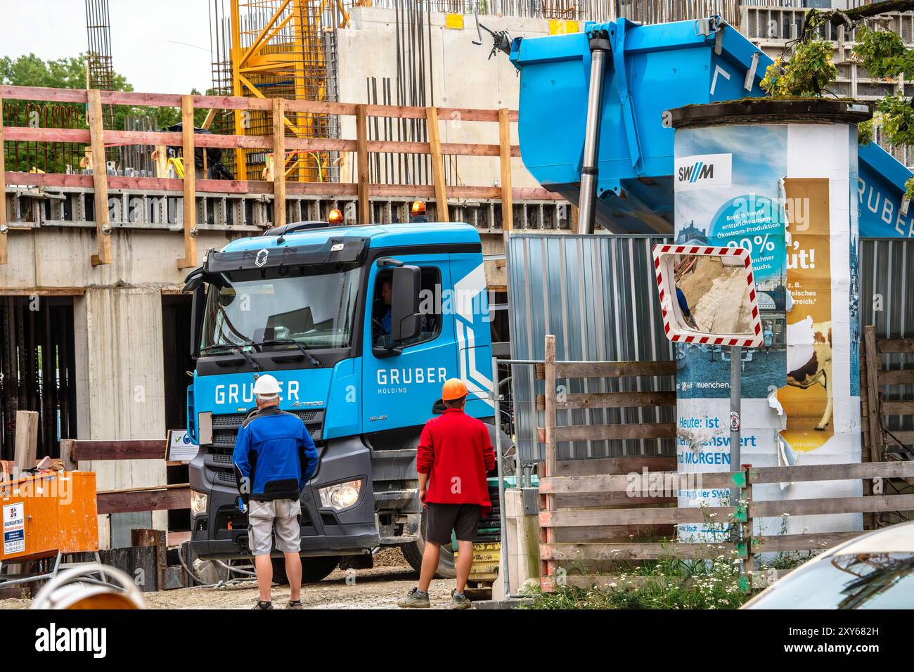 Baustelle im Stadtgebiet, München, August 2024 Deutschland, München ...
