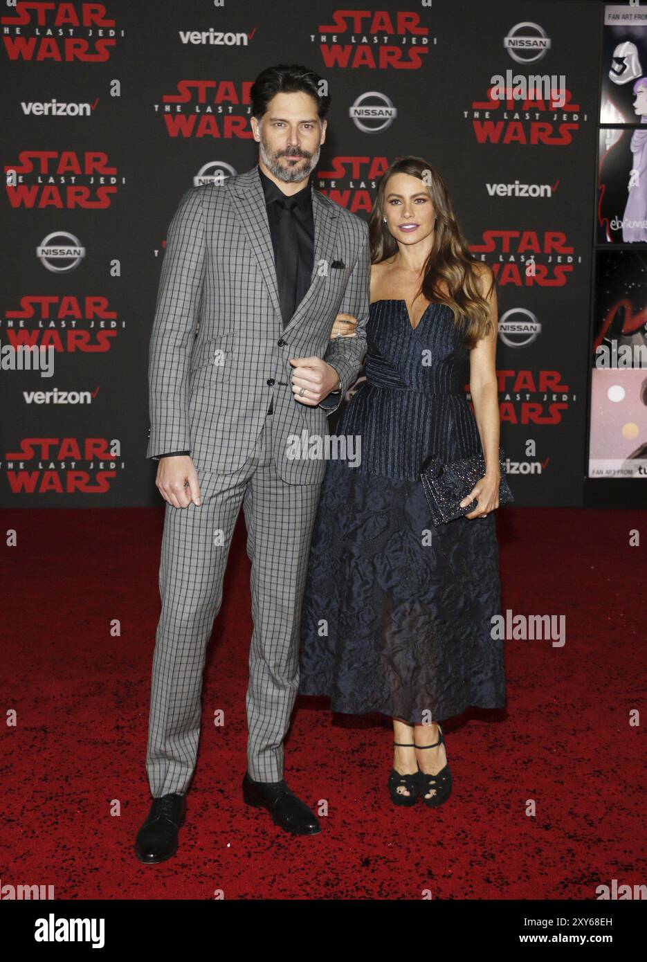 Sofia Vergara and Joe Manganiello at the World premiere of 'Star Wars ...