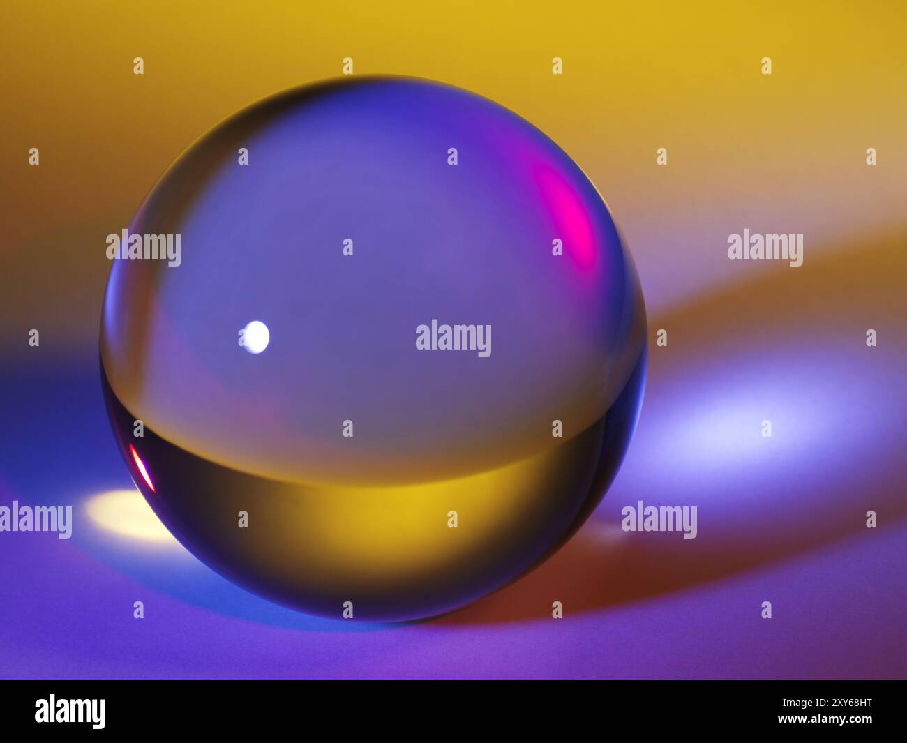 Abstract crystal ball on colorful background Stock Photo - Alamy