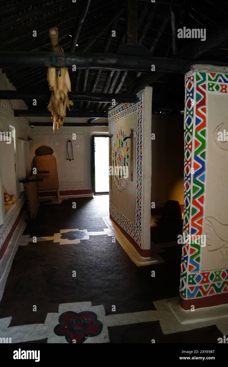 Representative house of the Bhariya. Cultural Village - AADIVART ...
