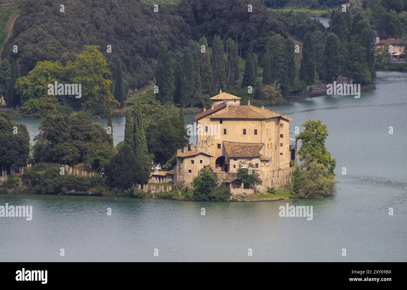 Toblino Castel in Trentino, northern Italy, Toblino Castel in Trentino ...