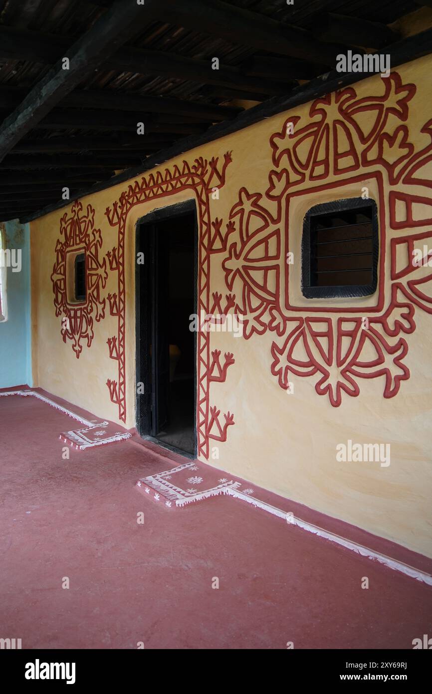 Representative house of the Sahariya. Cultural Village - AADIVART ...