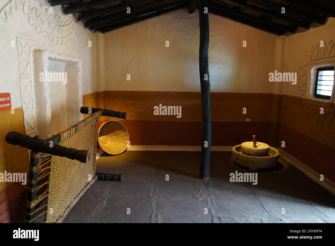 Representative house of the Sahariya. Cultural Village - AADIVART ...