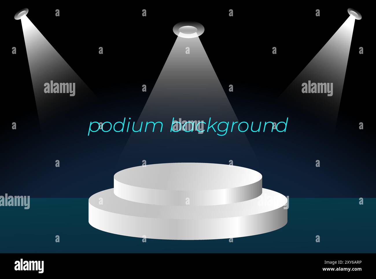 Podium with Light Stand Stage Background for Product Presentation Stock ...