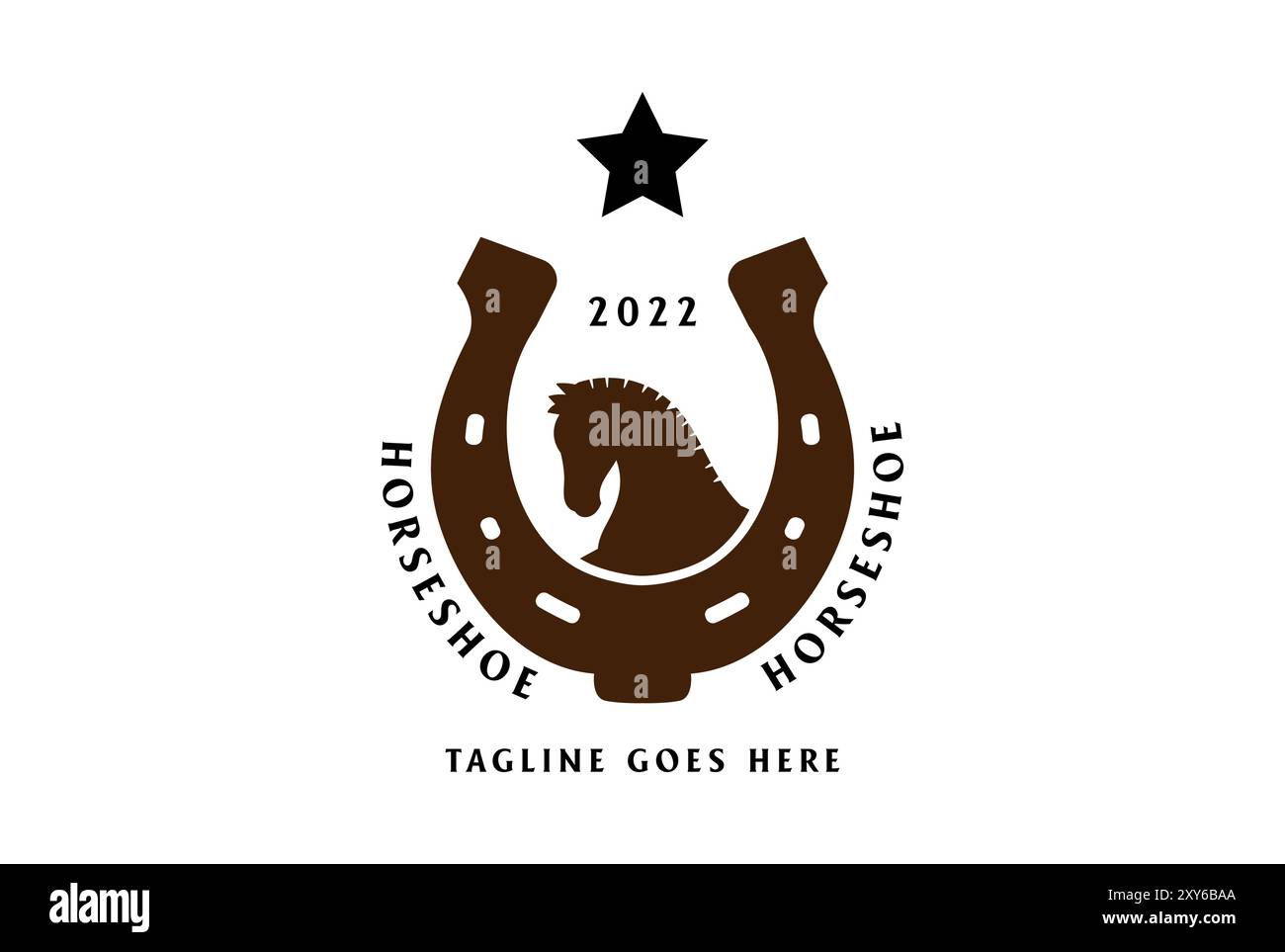 Vintage Horse Shoe for Smith Iron Work Logo Design Stock Vector Image ...