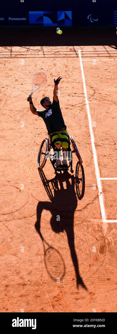 Paris, France. 28th Aug, 2024. Paralympics, Paris 2024, wheelchair ...