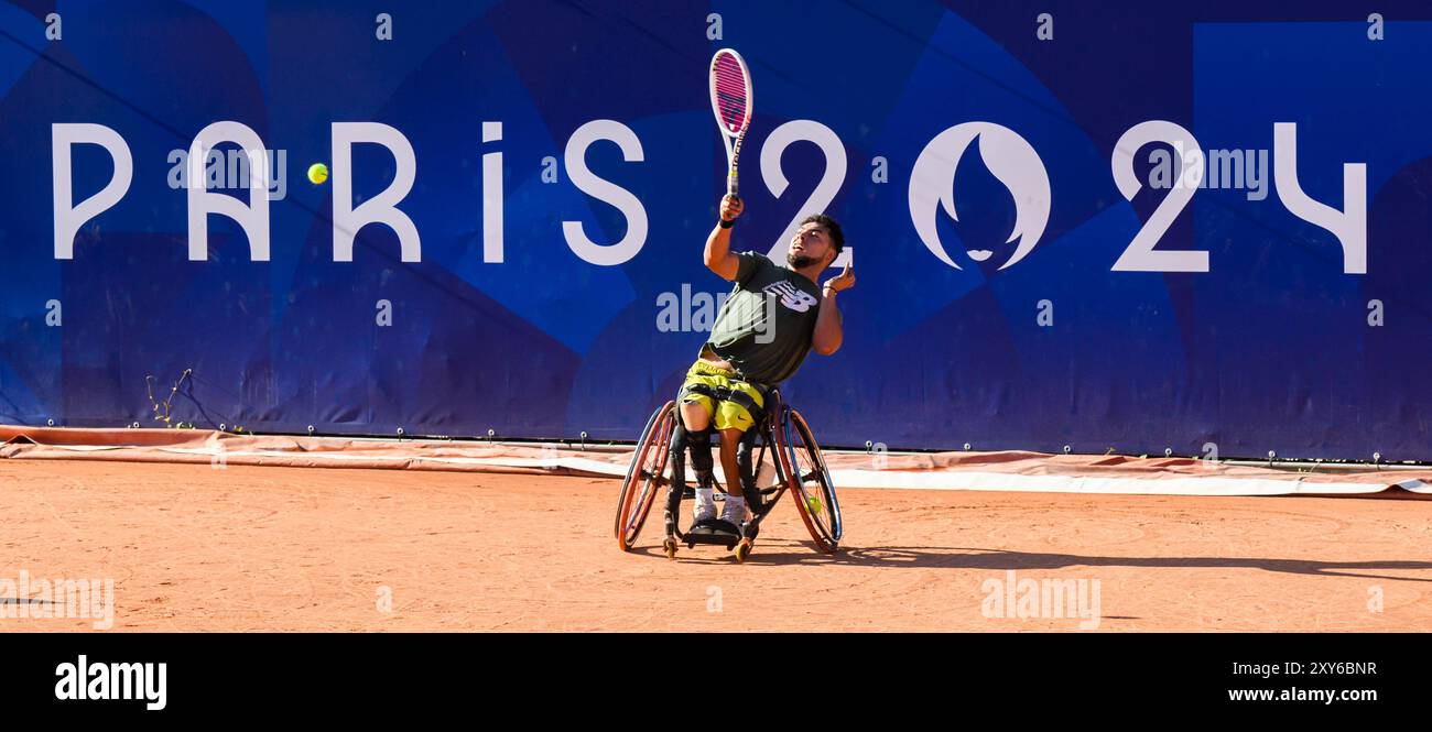 Paris, France. 28th Aug, 2024. Paralympics, Paris 2024, wheelchair ...