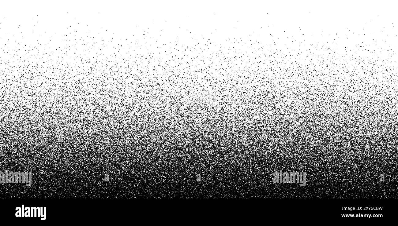 Noise dot grain background with gradient grunge texture, vector ...