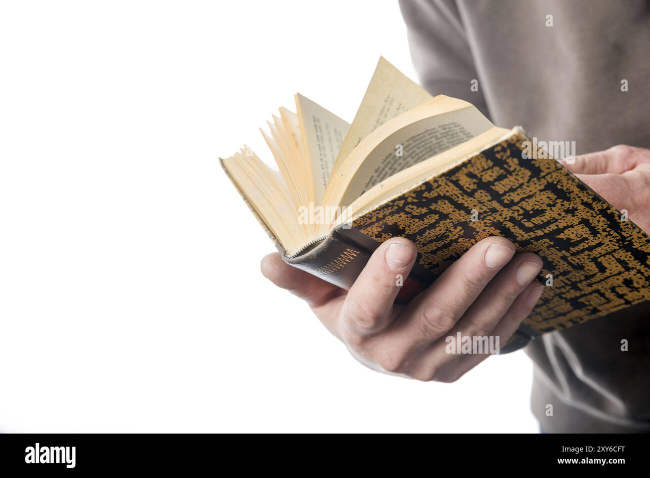 Leafing through book hi-res stock photography and images - Alamy