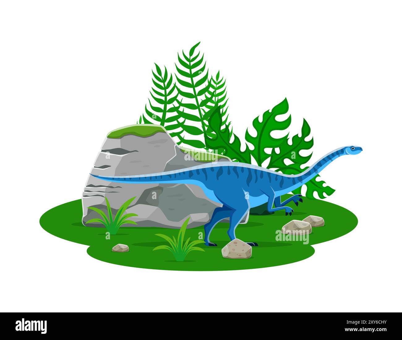 Lufengosaurus prehistoric dinosaur character. Isolated cartoon vector ...