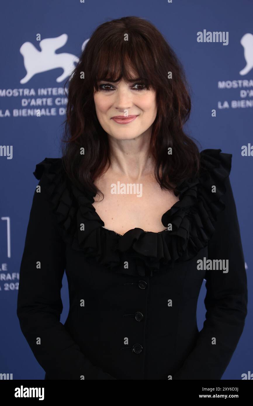 VENICE, ITALY - AUGUST 28: Winona Ryder attend a photocall for the ...