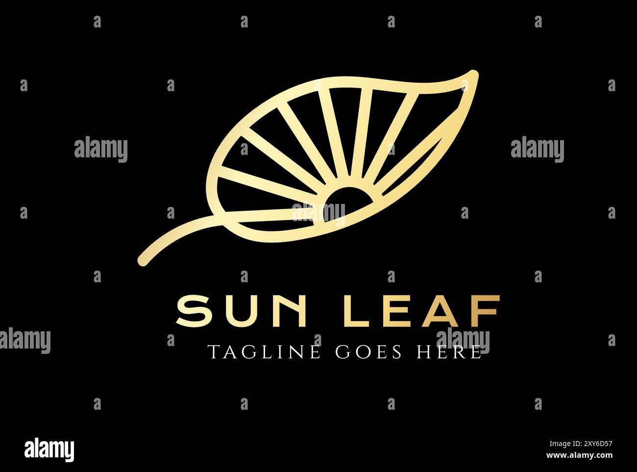 Golden yellow sunrise Stock Vector Images - Alamy