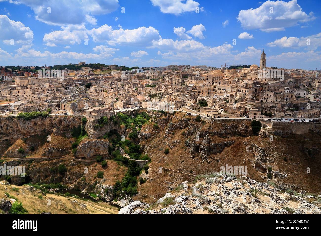 Matera town, Italy - Sassi districts. Ancient town in Basilicata region ...