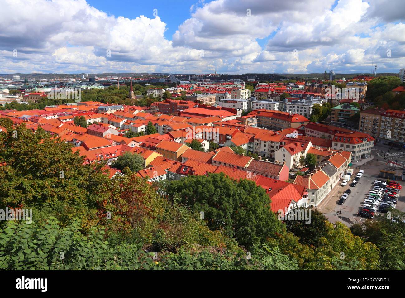 Gothenburg city in Sweden. Aerial view of Haga district Stock Photo - Alamy