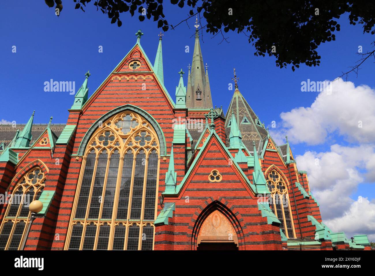 Gothenburg city in Sweden. Olivedal district landmark - Oscar Fredriks ...