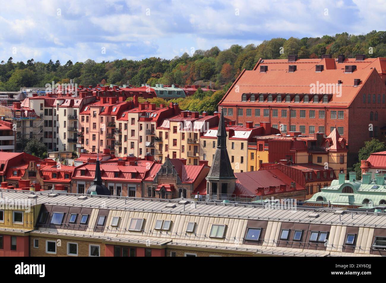 Goteborg city, Sweden - urban cityscape with Olivedal residential ...