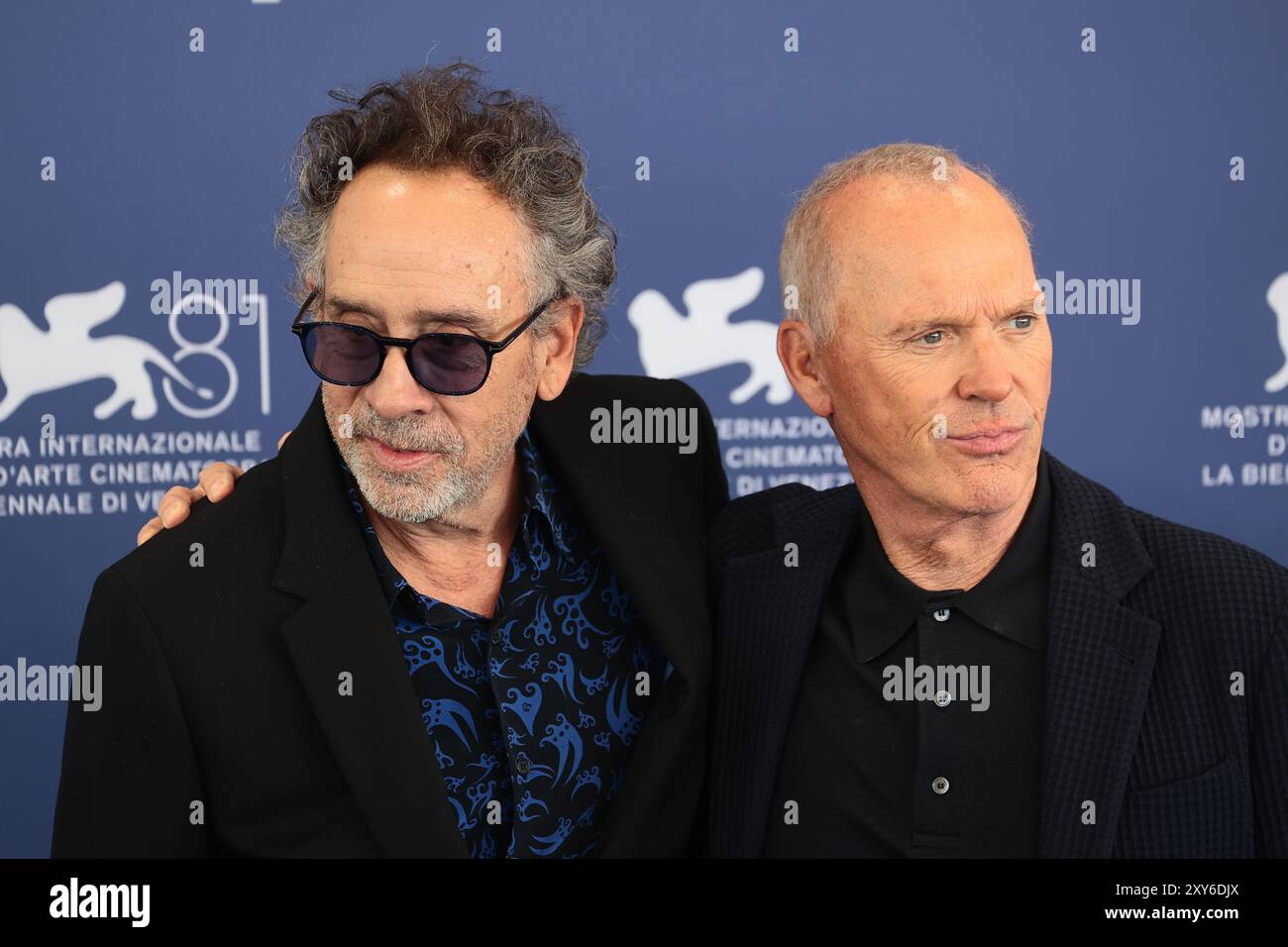 VENICE, ITALY - AUGUST 28: Tim Burton and Michael Keaton attends a ...