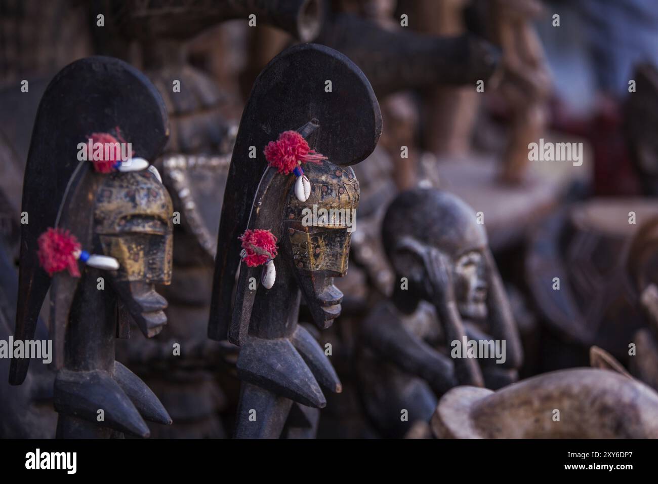 Small carved African figures Stock Photo - Alamy