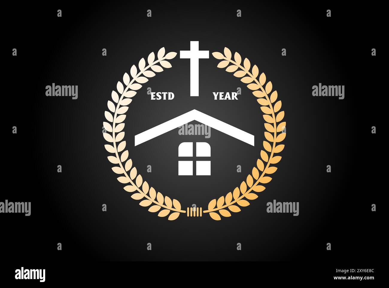 Elegant House with Jesus Cross for Christian Catholic Church Community ...